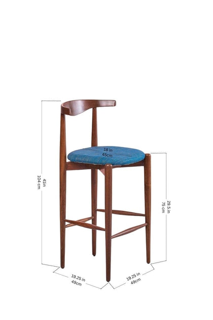Buy Andaman Tropical Teak Wood Bar Chair Online – Freedom Tree