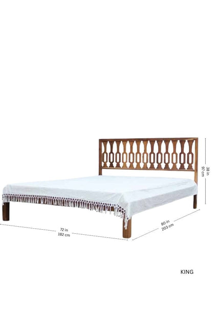 Buy Andaman Tropical Teak Wood Bed Online – Freedom Tree