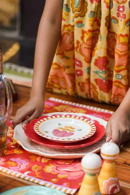 Buy Gypsy Rose Hand Painted Multi-Colored Ceramic Tapas Plate Online ...