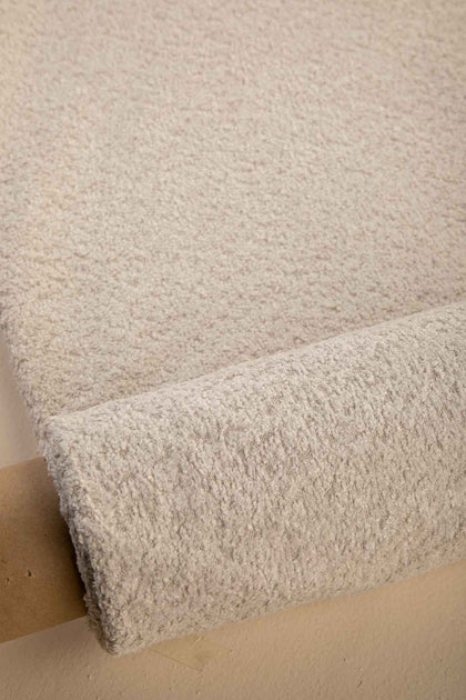 Buy Leh Boucle 100% Polyester Snow Fall White Upholstery Fabric Swatch ...