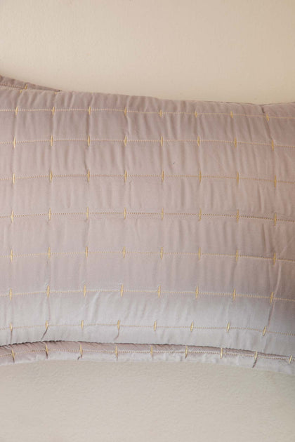 Buy Moira Polyester Silver Sand Pillow Cover Set Online – Freedom Tree
