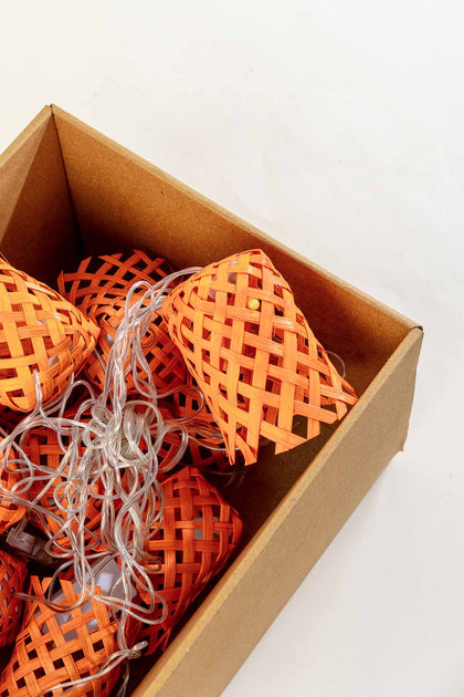 Buy Reva Handcrafted Orange Wicker String Light Online – Freedom Tree