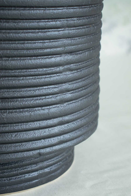 Buy Strata Footed Handcrafted Grey Ceramic Planter Online – Freedom Tree