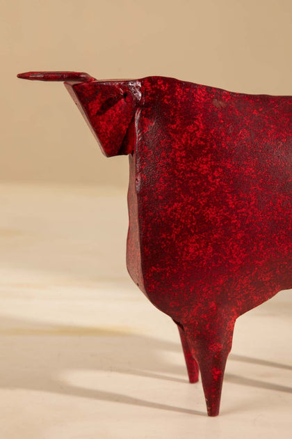 Buy Dukey The Bull Red Metal Animal Figurine Online – Freedom Tree