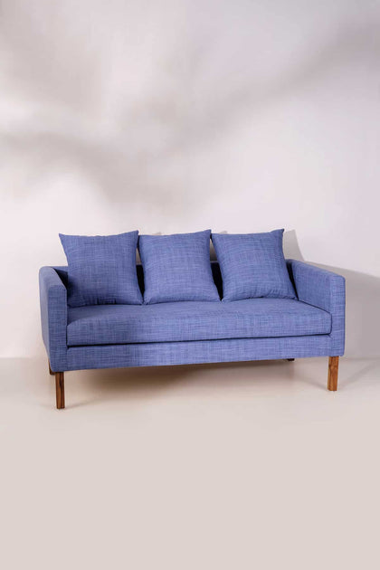 Drift Blue Raffia Upholstery Fabric | Freedom Tree